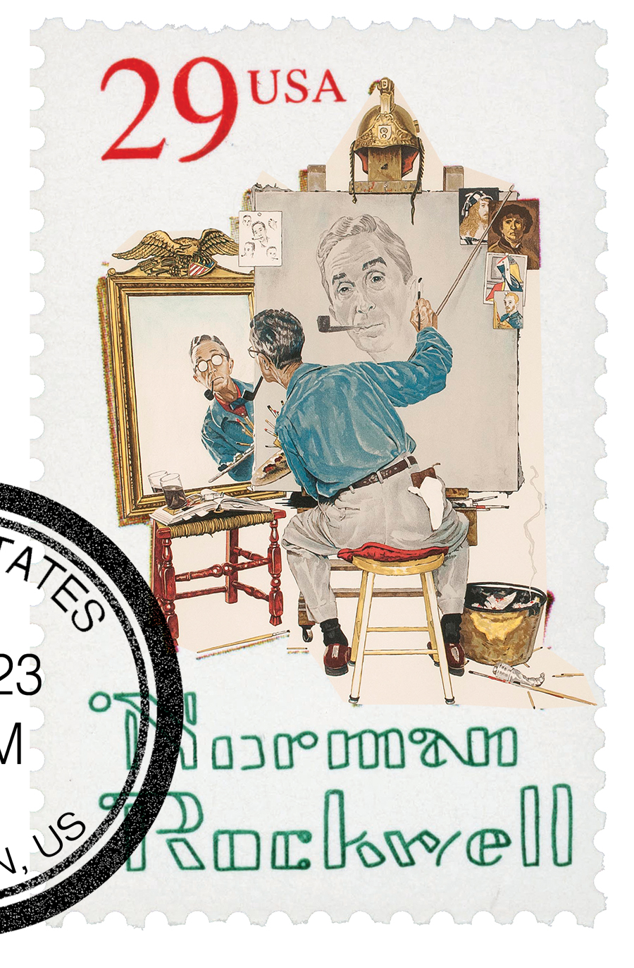 2839 - 1994 29c Norman Rockwell - Mystic Stamp Company