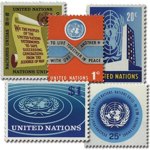 UN146-50 - 1965-66 Complete set of 5 Definitives - Mystic Stamp Company