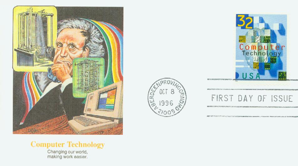 3106 - 1996 32c Computer Technology - Mystic Stamp Company