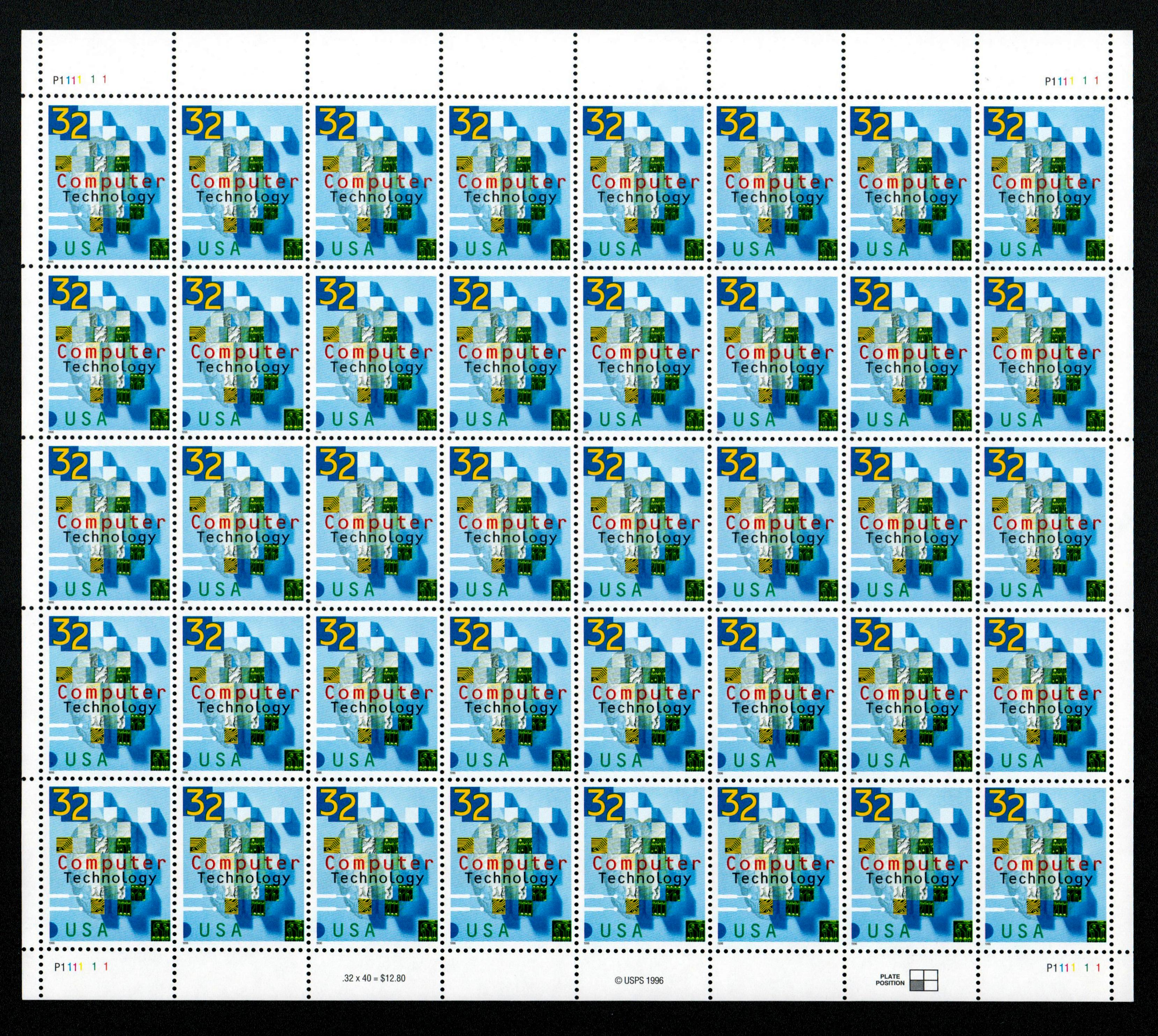 3106 - 1996 32c Computer Technology - Mystic Stamp Company