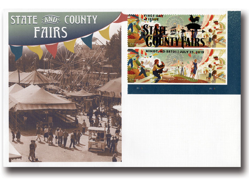 5401-04 - 2019 First-Class Forever Stamp - State and County Fairs ...