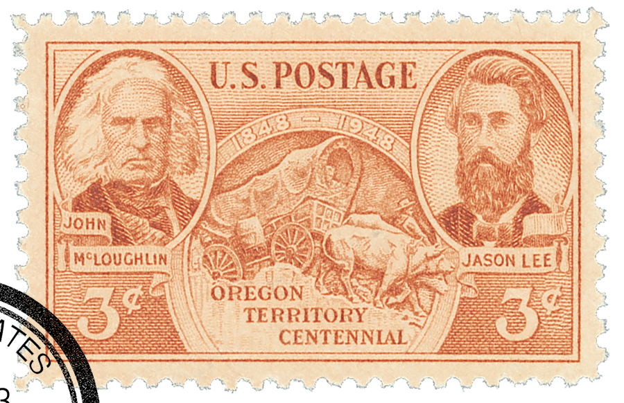 964 - 1948 3c Oregon Territory Centennial - Mystic Stamp Company