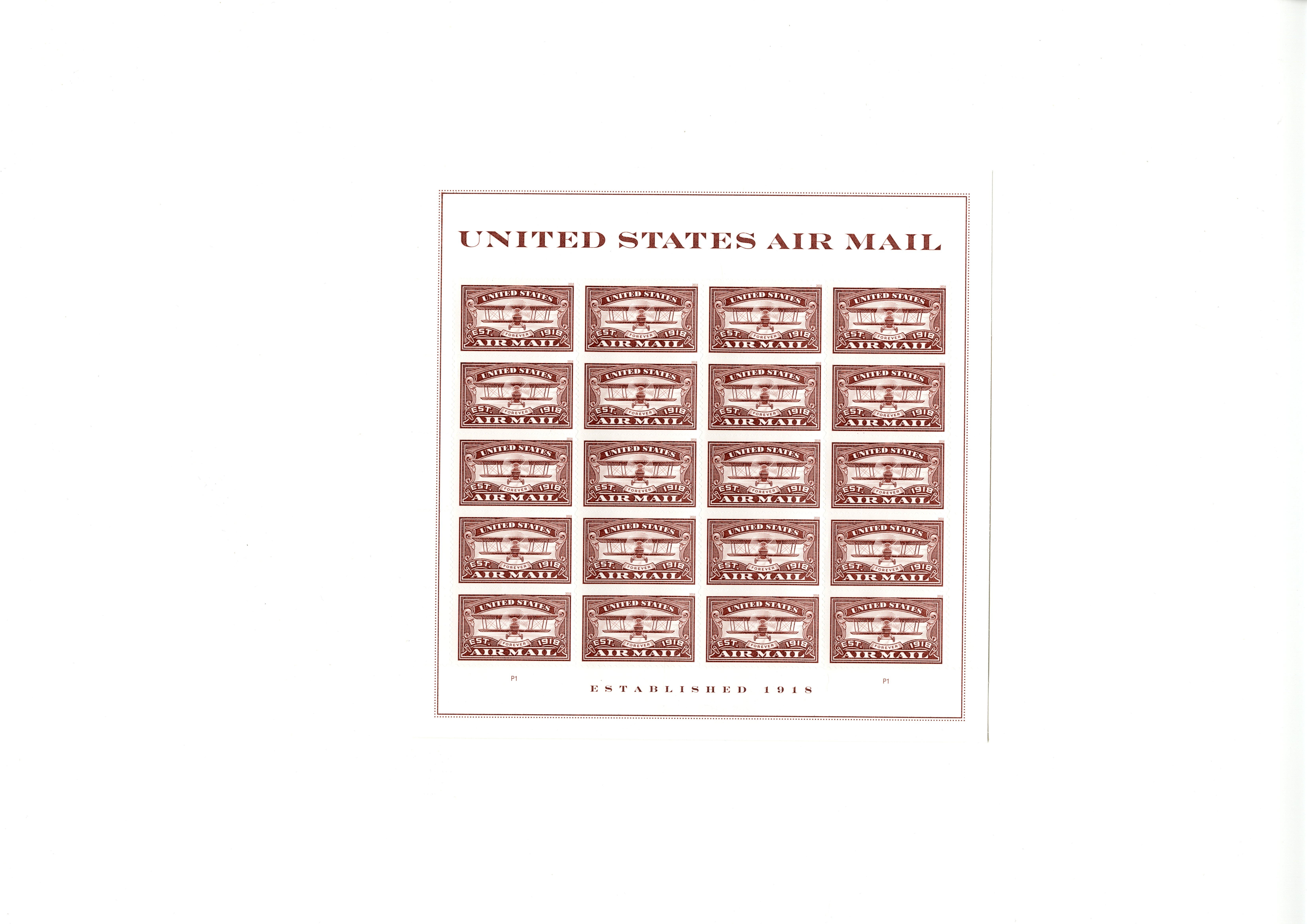 5282 - 2018 First-Class Forever Stamp - Red Airmail Centenary - Mystic ...