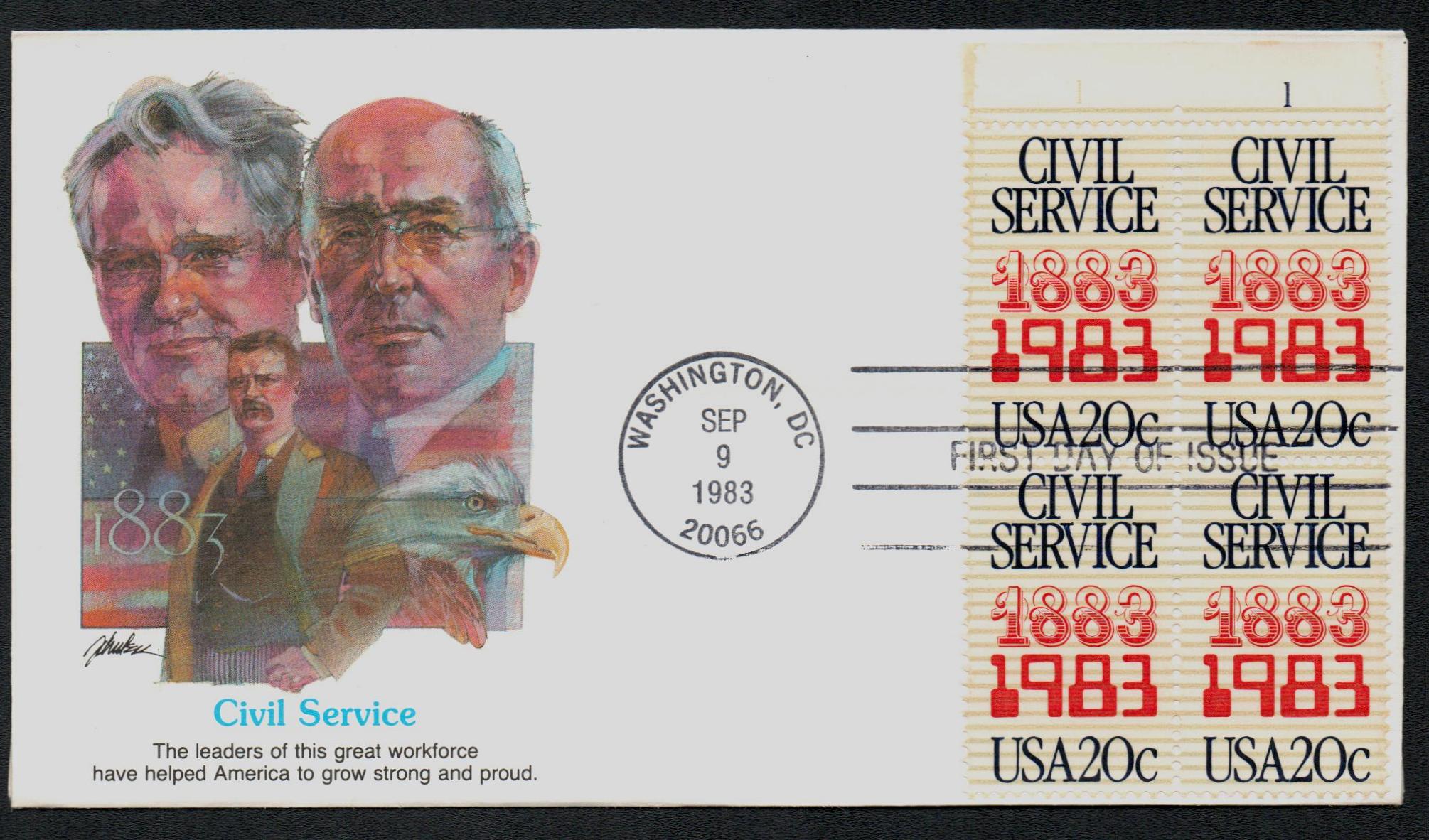 2053 - 1983 20c Civil Service - Mystic Stamp Company