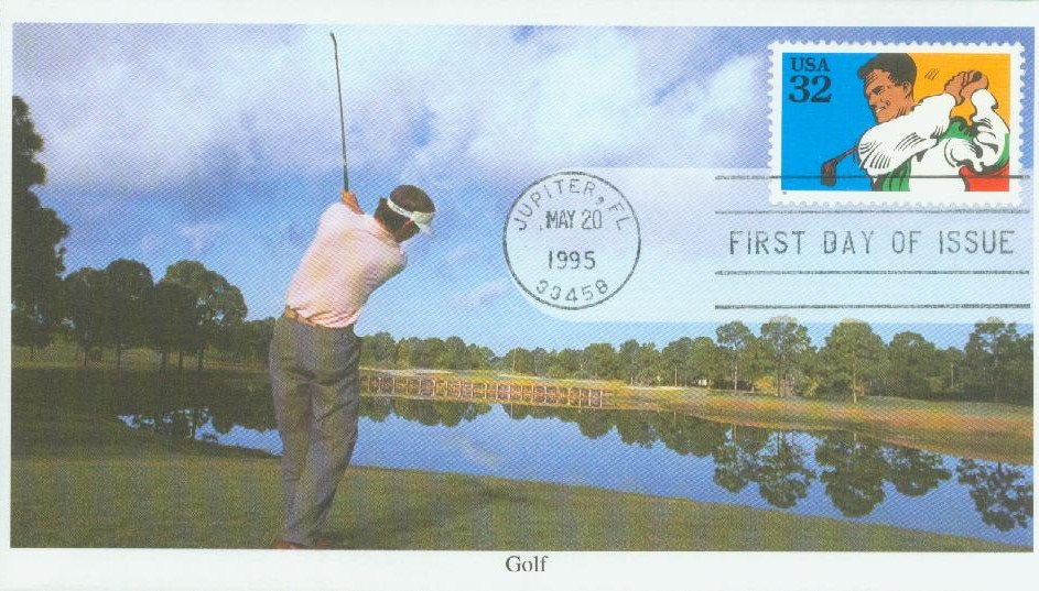2965 - 1995 32c Recreational Sports: Golf - Mystic Stamp Company