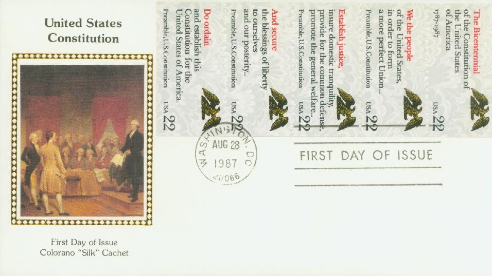 2355-59 - 1987 22c Drafting the Constitution - Mystic Stamp Company