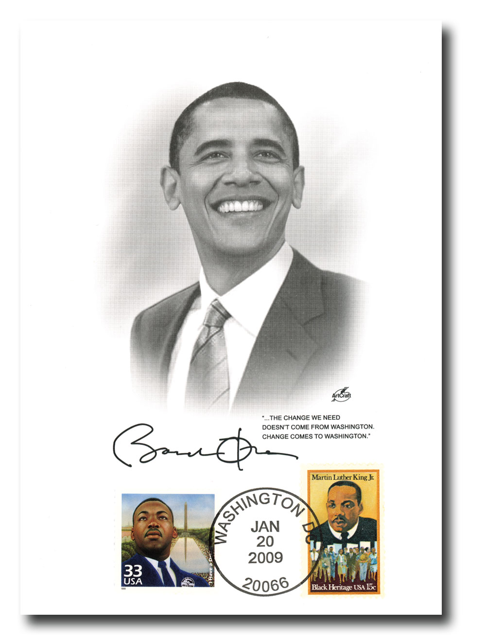 IC 2009 - 2009 Inauguration Cover - President Barack Obama - Mystic ...