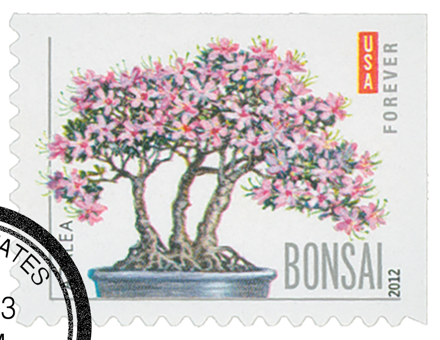 4622 - 2012 First-Class Forever Stamp - Bonsai Trees: Azalea - Mystic ...