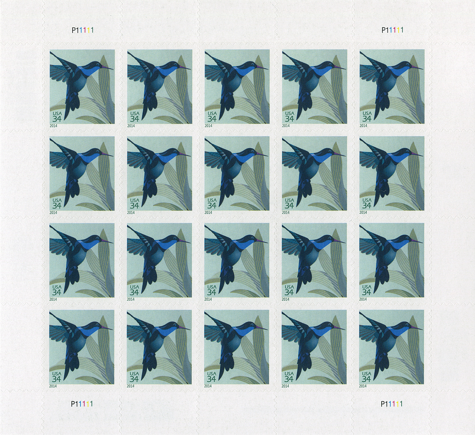 4857 - 2014 34c Hummingbird - Mystic Stamp Company