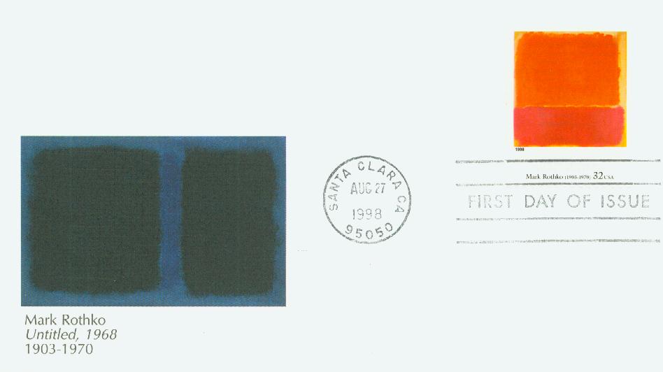 3236t - 1998 32c Four Centuries of American Art: Mark Rothko - Mystic ...