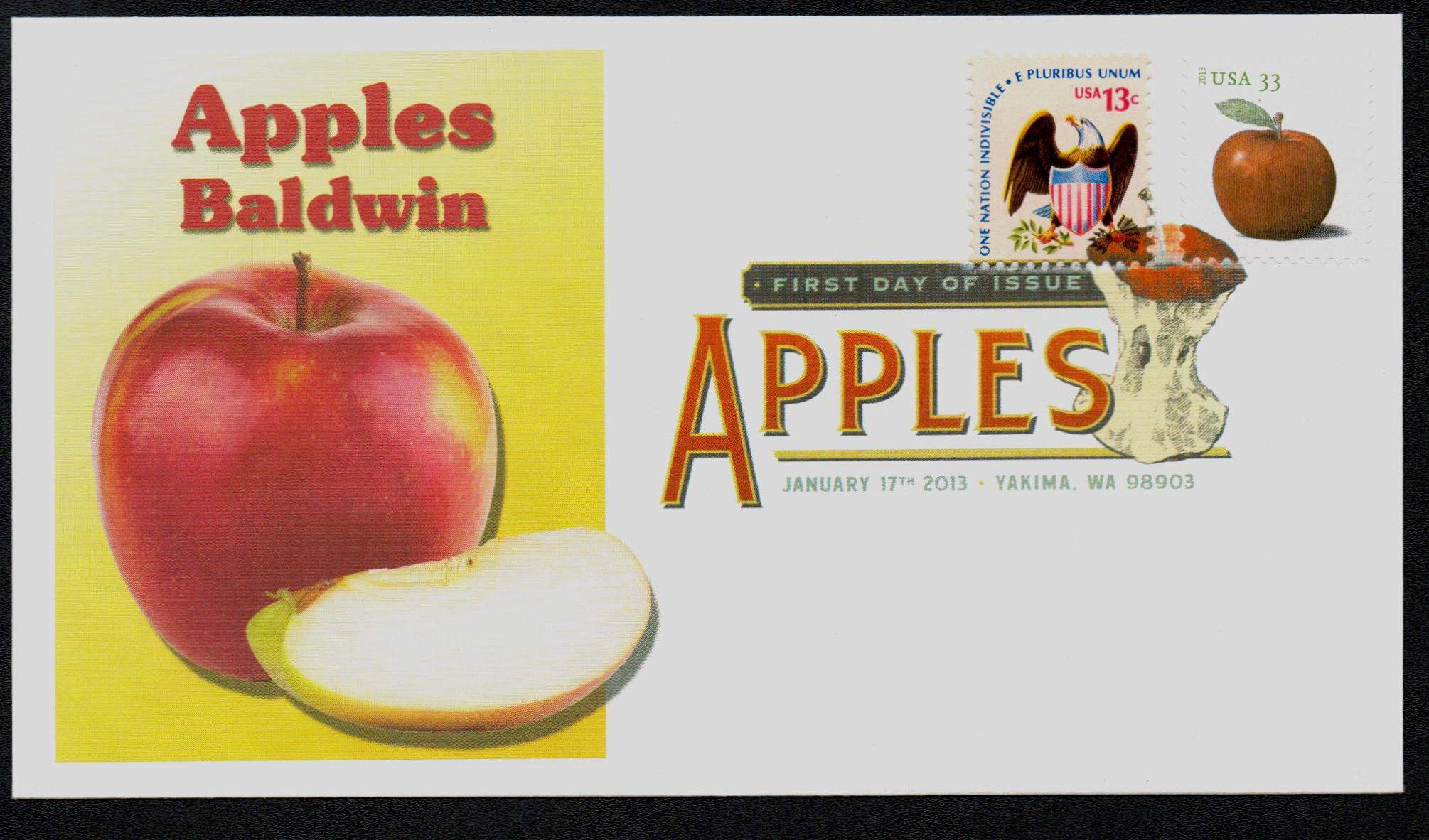 4730 - 2013 33c Apples, Baldwin - Mystic Stamp Company