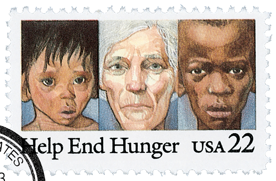 2164 - 1985 22c Help End Hunger - Mystic Stamp Company