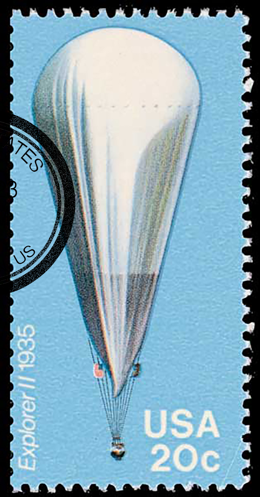2035 - 1983 20c Balloons: Explorer II - Mystic Stamp Company