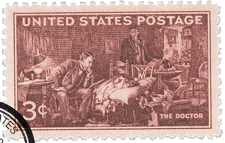 949 - 1947 3c The Doctor - Mystic Stamp Company