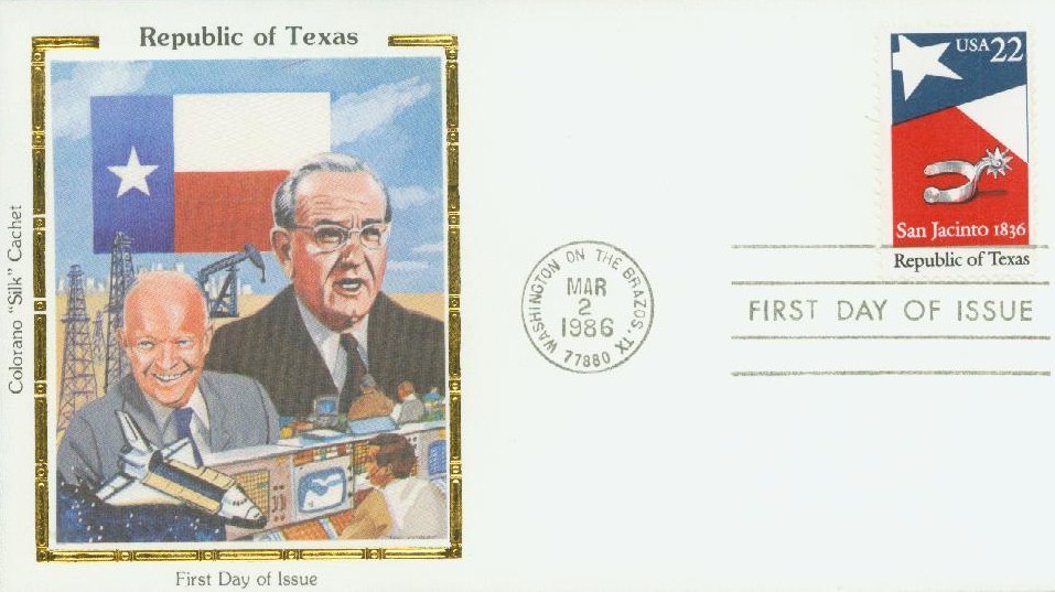 2204 - 1986 22c Republic of Texas - Mystic Stamp Company