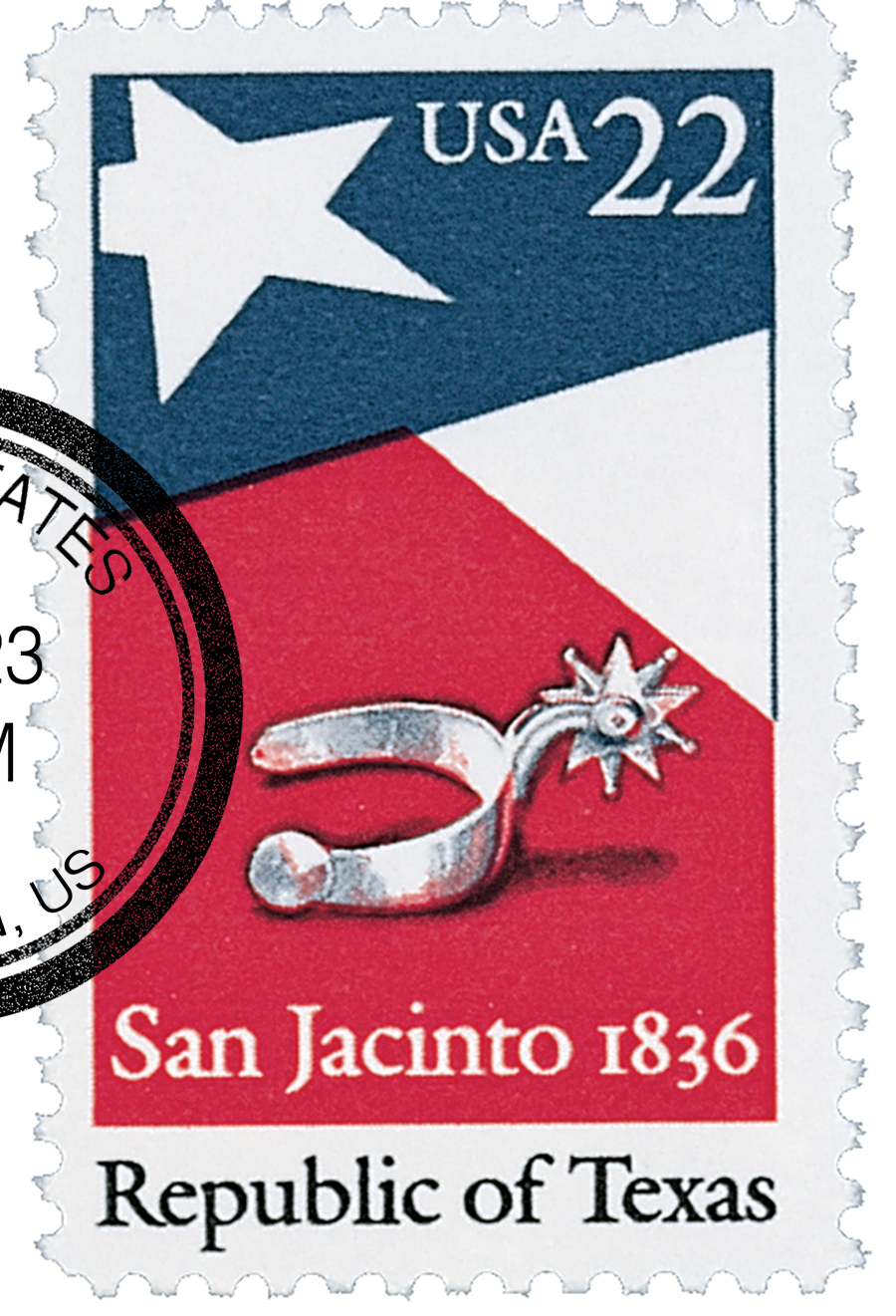2204 - 1986 22c Republic of Texas - Mystic Stamp Company