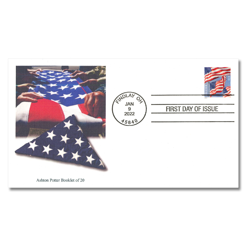 5659 - 2022 First-Class Forever Stamp - Flags (Ashton Potter, Booklet ...