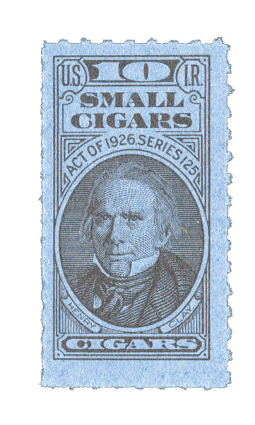 TD200a - 1955, 10 Small Cigar Revenue Tax Stamps - Series 125 - Mystic ...