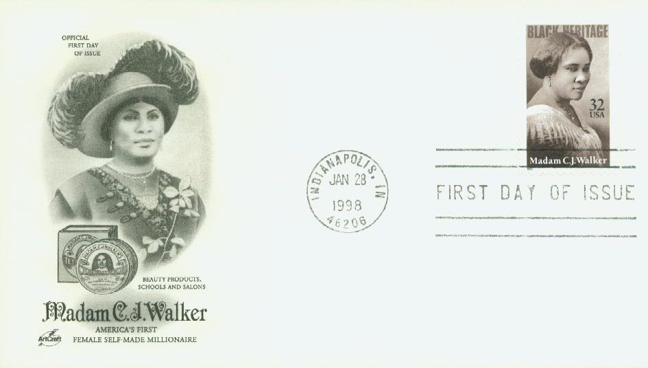 3181 - 1998 32c Black Heritage: Madam C. J. Walker - Mystic Stamp Company