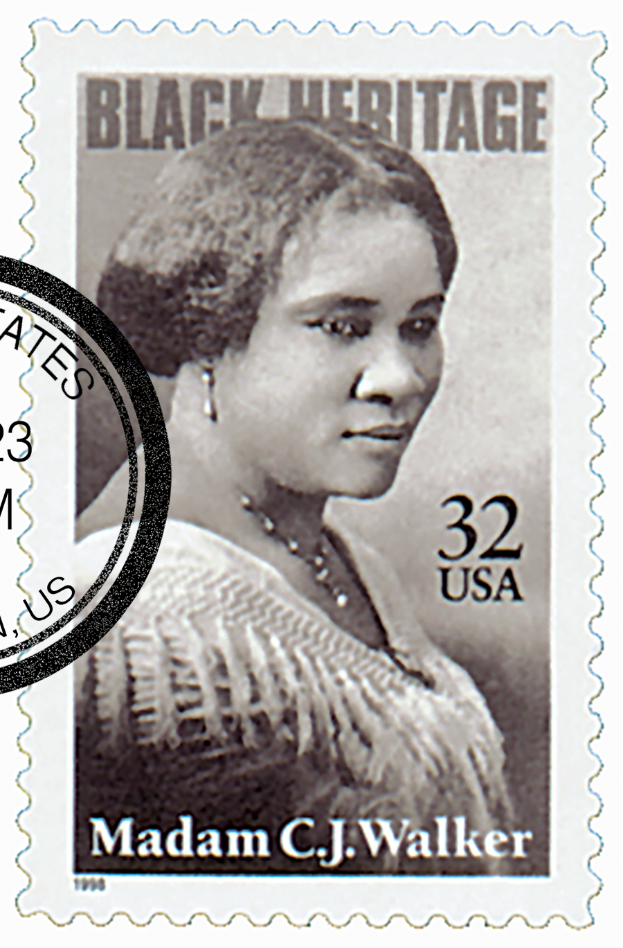 3181 - 1998 32c Black Heritage: Madam C. J. Walker - Mystic Stamp Company