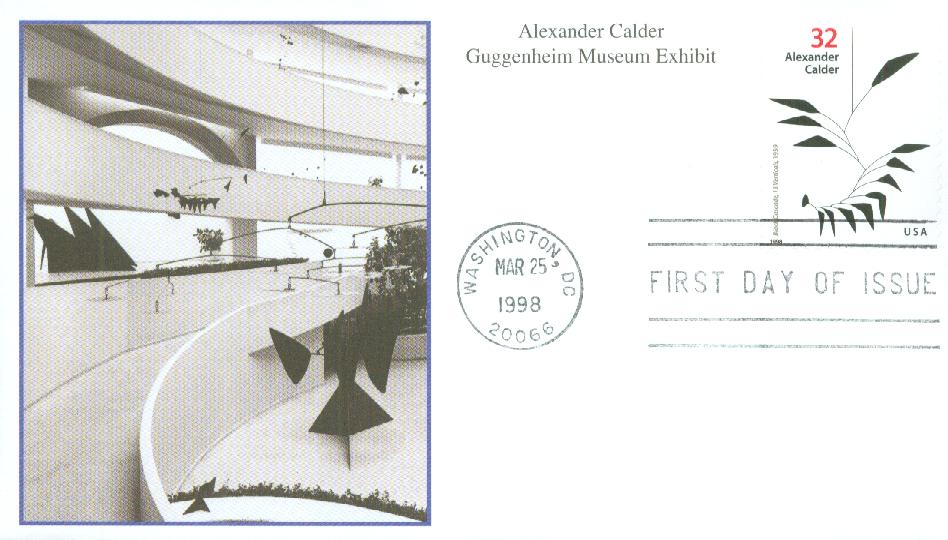 3199 - 1998 32c Alexander Calder: "Untitled" - Mystic Stamp Company