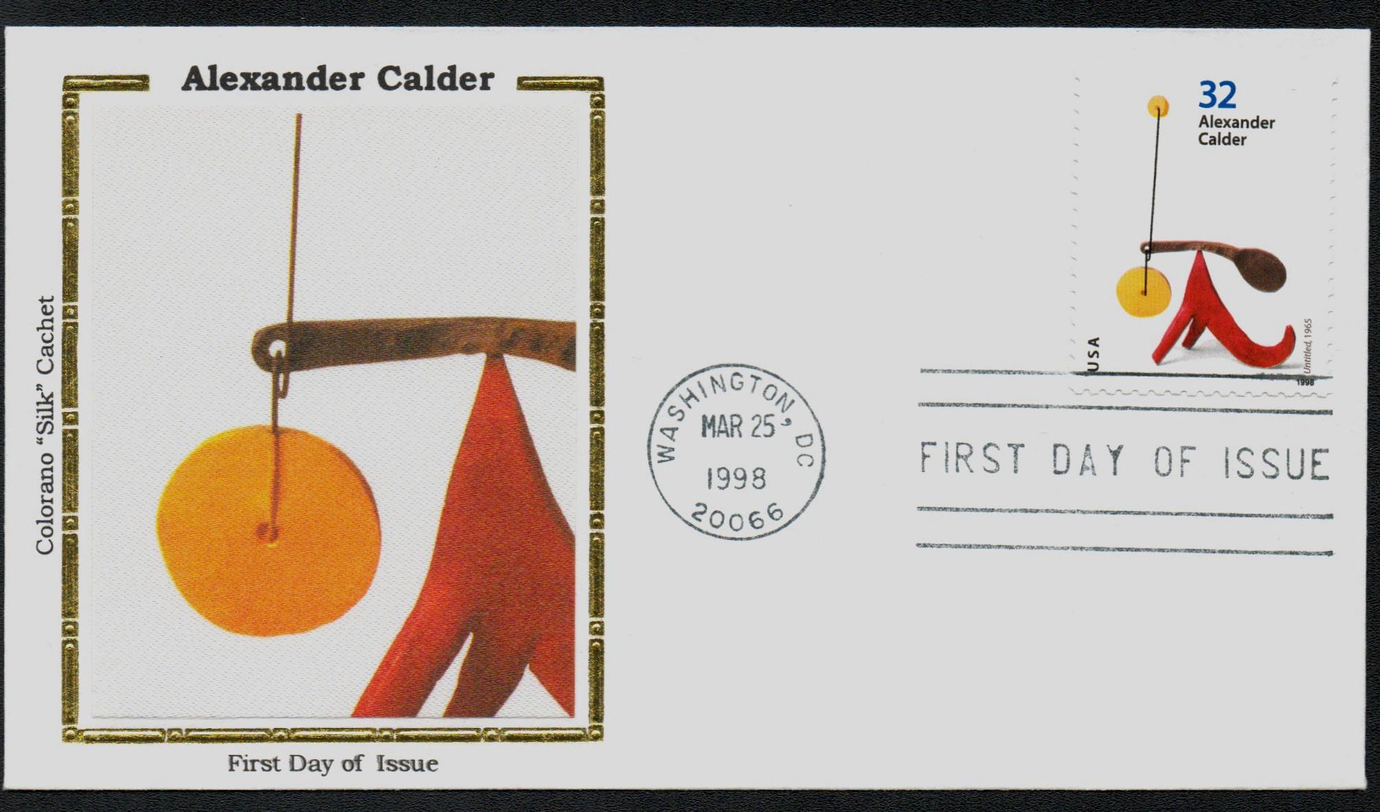 3199 - 1998 32c Alexander Calder: "Untitled" - Mystic Stamp Company