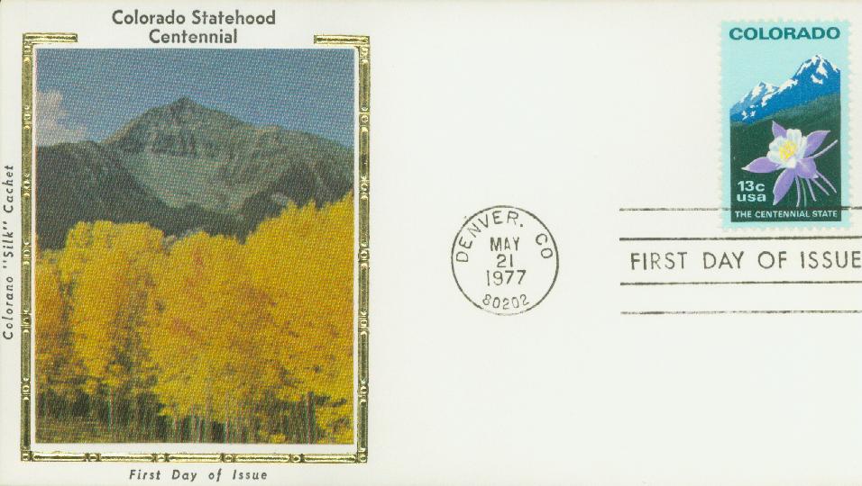 1711 - 1977 13c Colorado Statehood - Mystic Stamp Company