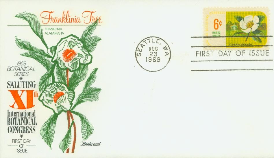 1379 - 1969 6c Botanical Congress Franklin Tree - Mystic Stamp Company
