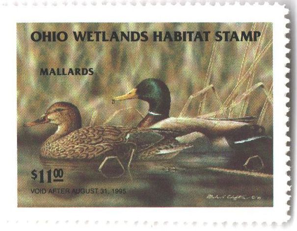 SDOH13 - 1994 Ohio State Duck Stamp - Mystic Stamp Company