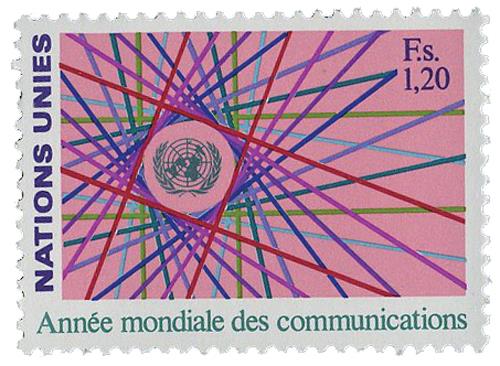 UNG113 - 1983 World Communications Year - Mystic Stamp Company