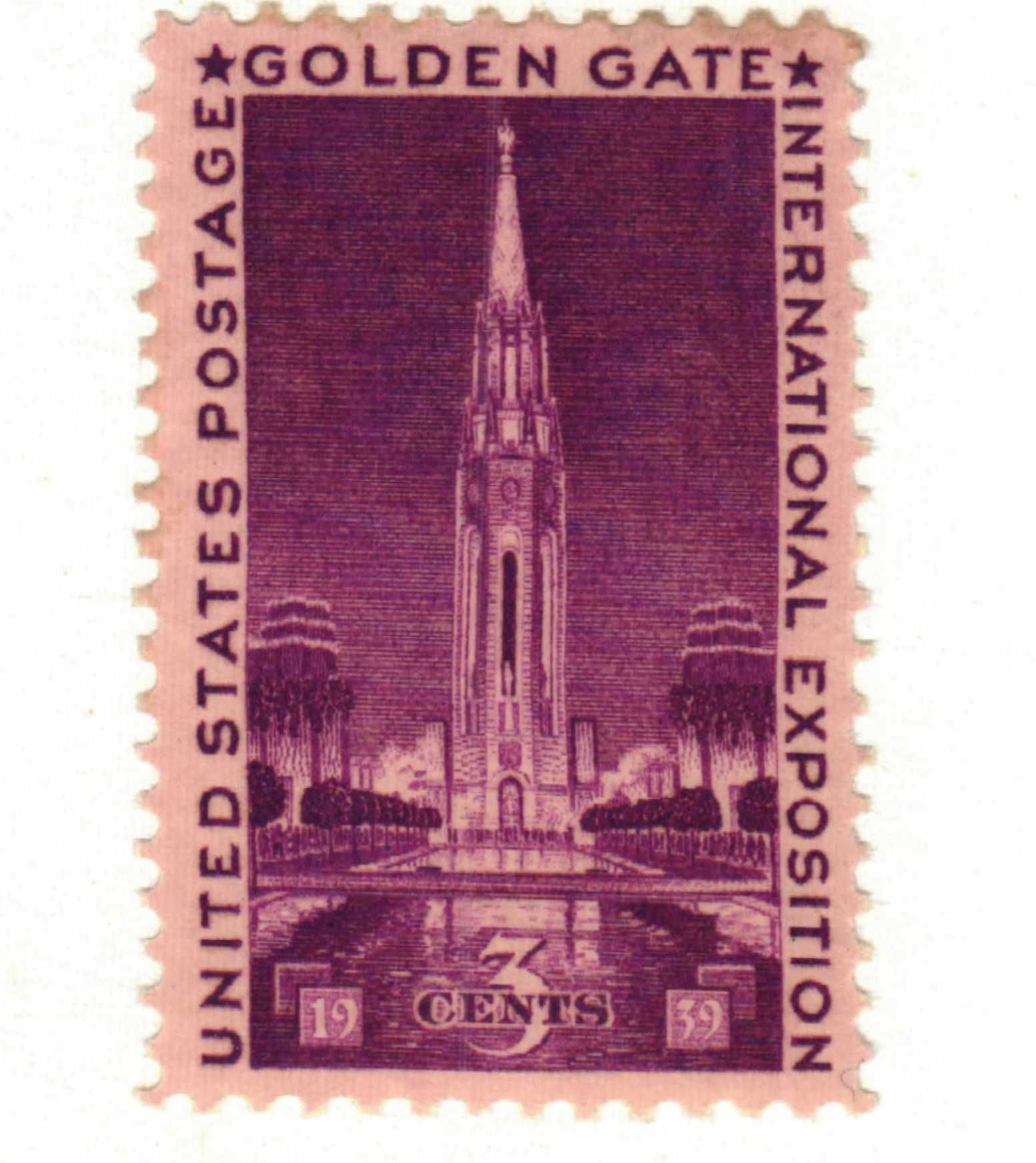 852 - 1939 3c Golden Gate International Exposition - Mystic Stamp Company