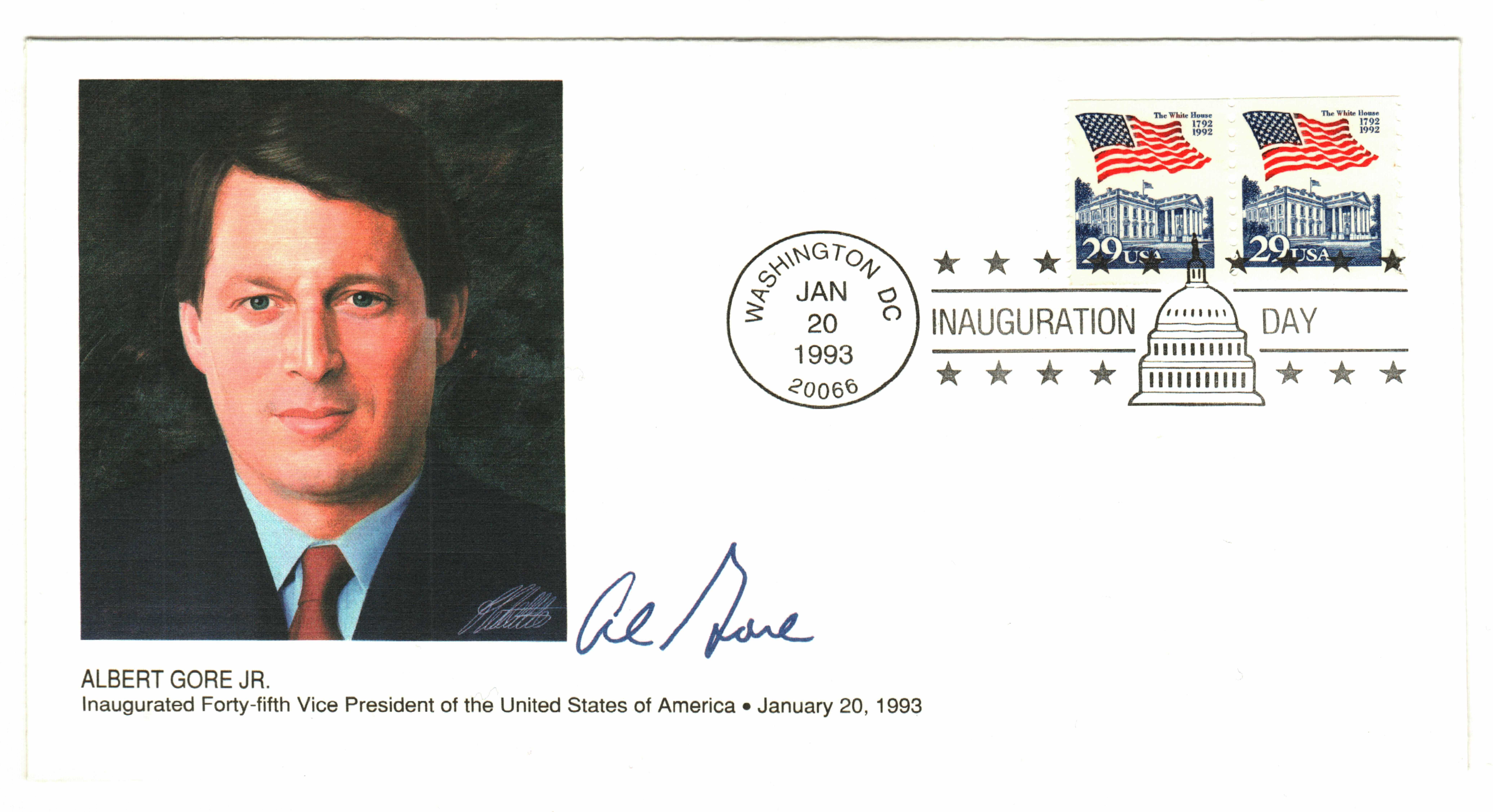 IC 1993V - 1993 Inauguration Cover - Vice-President Albert Gore ...