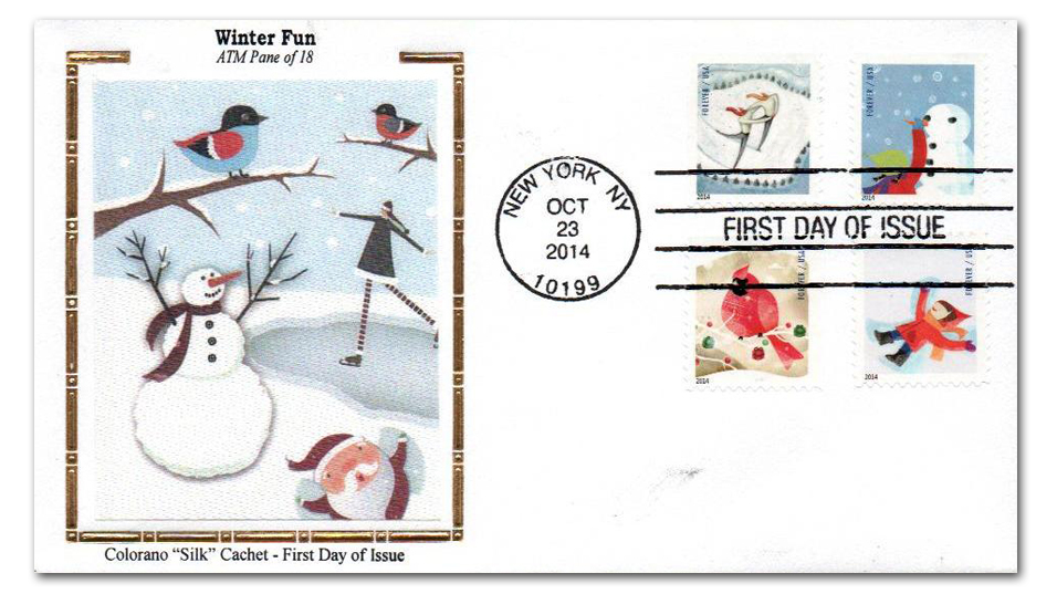 4941-44 - 2014 First-Class Forever Stamp - Winter Fun (Ashton Potter ...