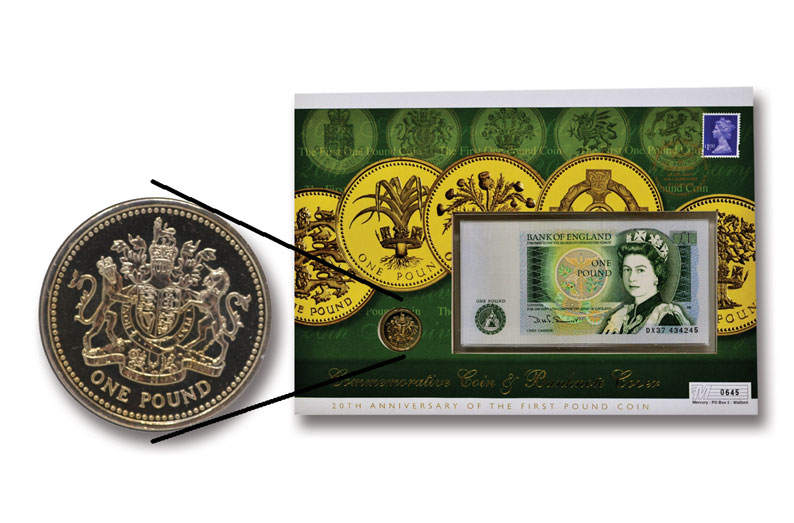 4587308 - 2004 Great Britain 20th Anniversary of the First Pound Coin ...