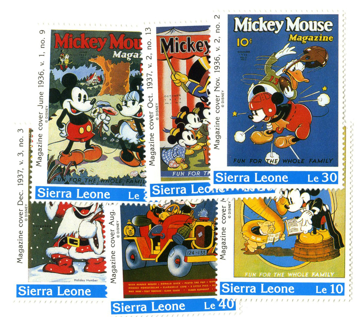 MDS179 - 1992 Disney's 1936-37 Mickey Mouse Magazine Covers, Mint, Set ...