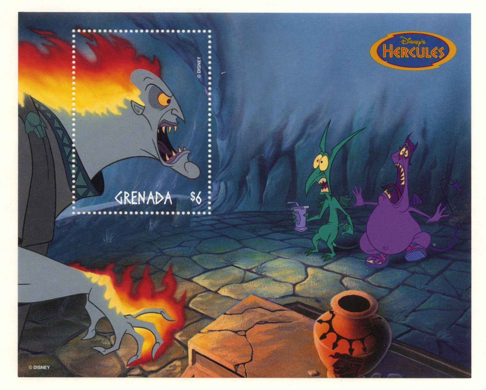 MDS327I - 1998 Disney's Hercules, Mint Souvenir Sheet, Grenada - Mystic ...