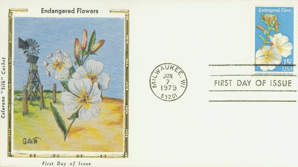 1786 - 1979 15c Endangered Flora: Evening Primrose - Mystic Stamp Company