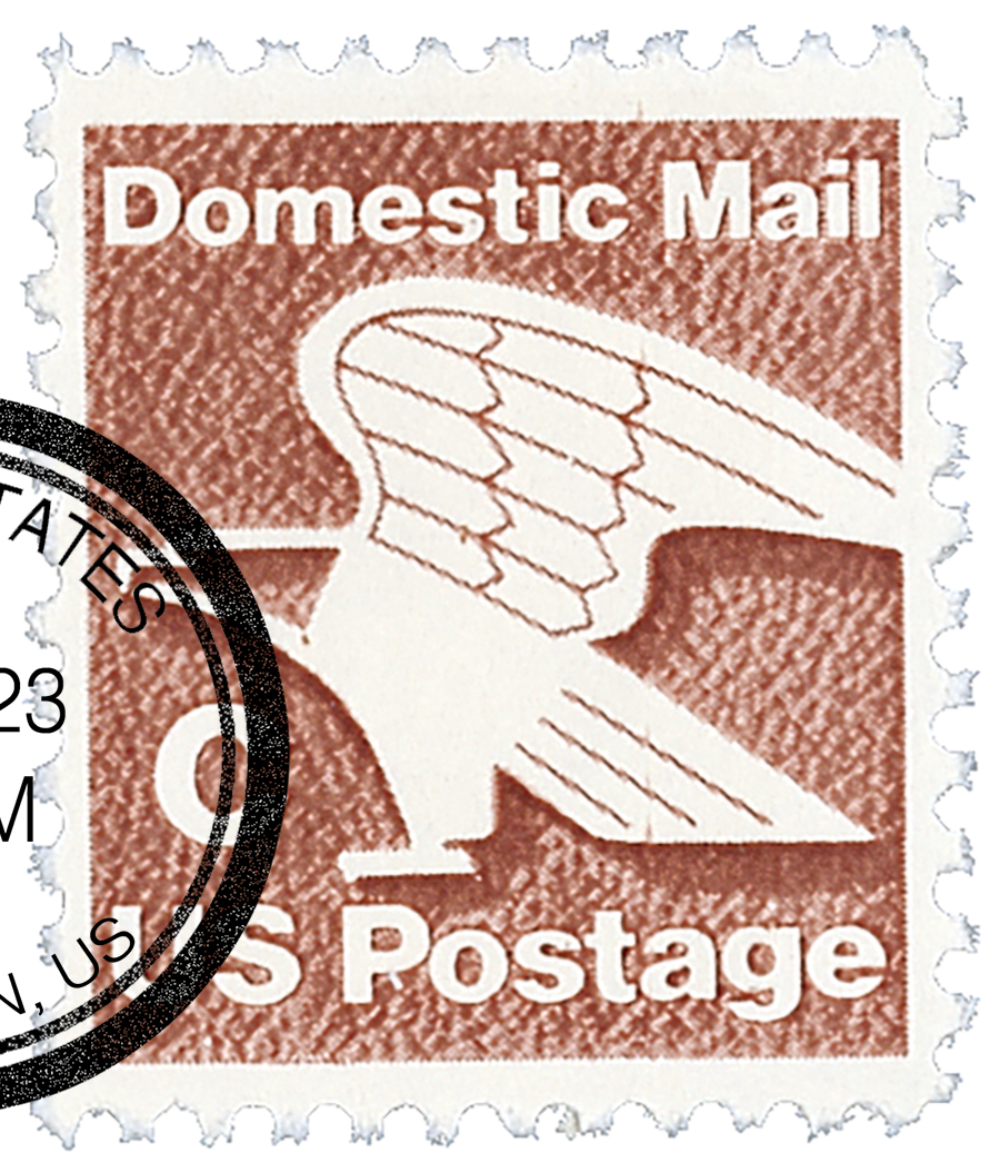 1946 - 1981 20c C-rate Eagle, perf 11 x 10 1/2 - Mystic Stamp Company