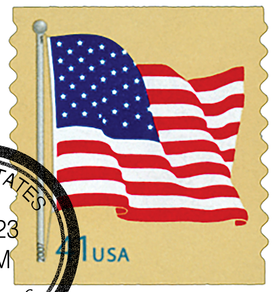 4186 - 2007 41c American Flag, coil (AP) - Mystic Stamp Company