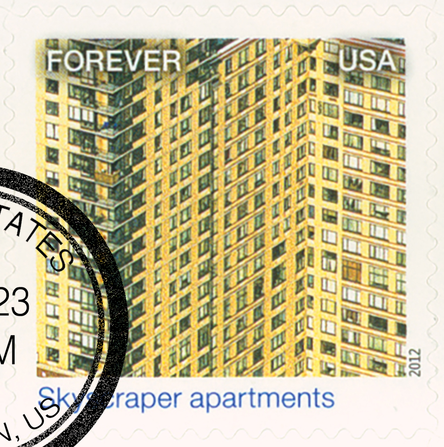 4710n - 2012 First-Class Forever Stamp - Earthscapes: Skyscraper ...