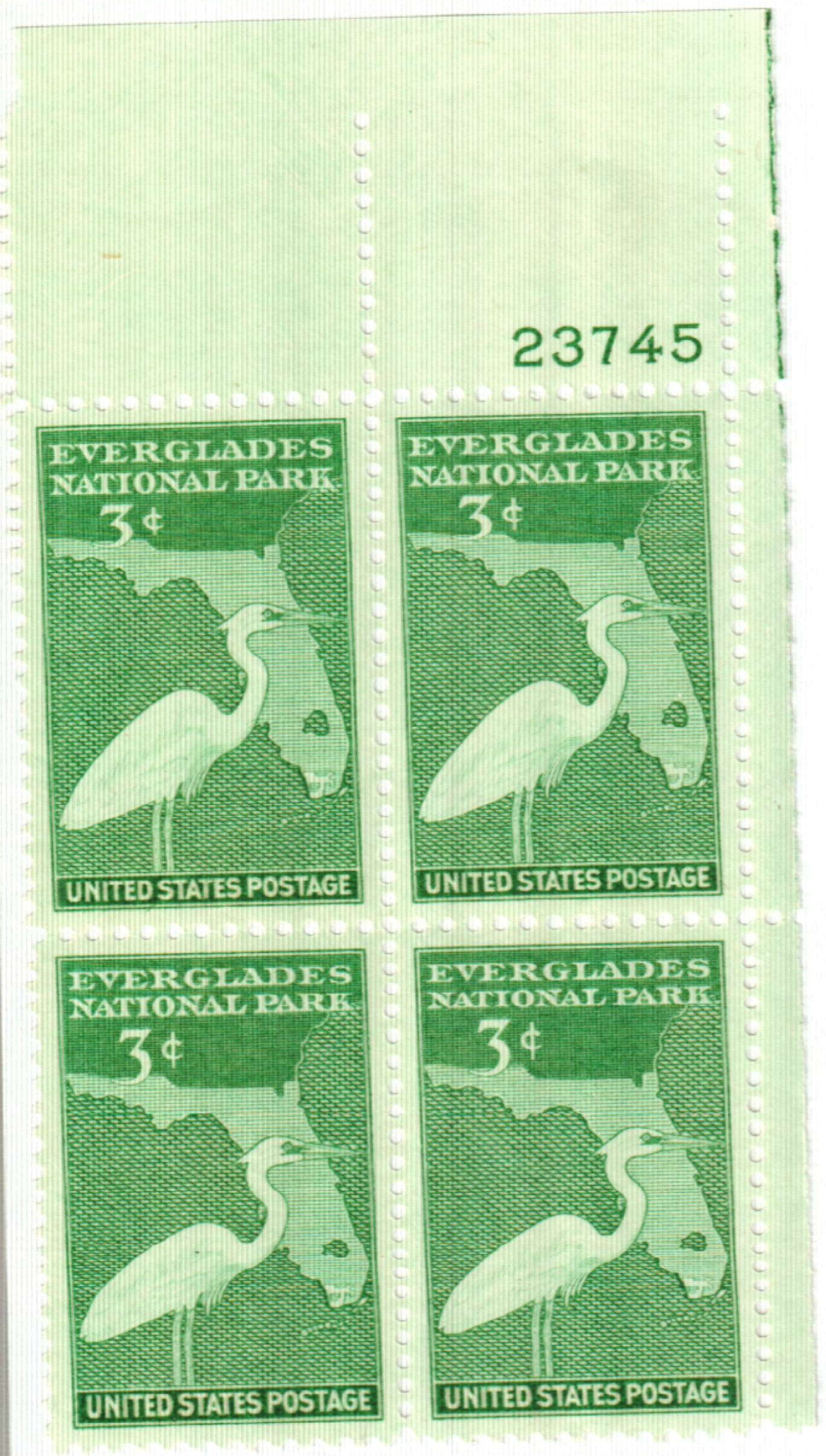 952 - 1947 3c Everglades National Park - Mystic Stamp Company