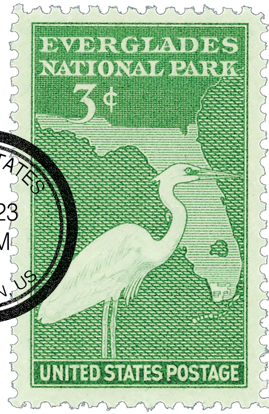 952 - 1947 3c Everglades National Park - Mystic Stamp Company