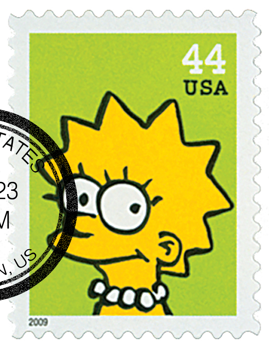 4402 - 2009 44c The Simpsons: Lisa - Mystic Stamp Company