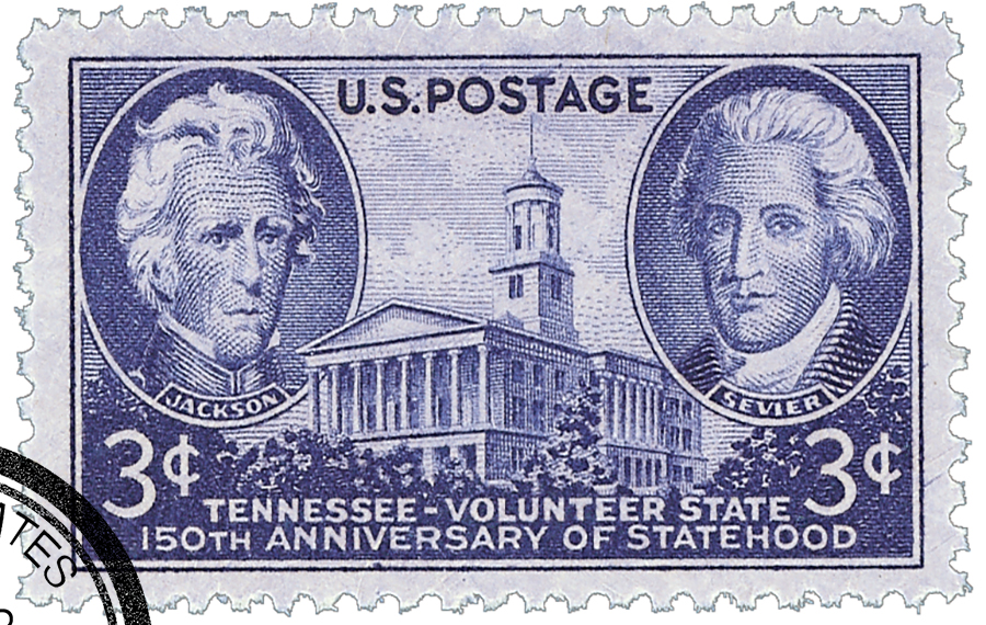 941 - 1946 3c Tennessee Statehood - Mystic Stamp Company