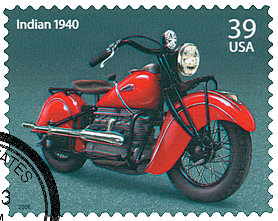 4085 - 2006 39c American Motorcycles: Indian 1940 - Mystic Stamp Company