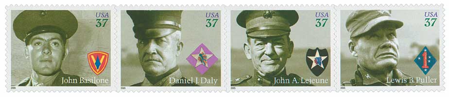 3961-64 - 2005 37c Distinguished Marines - Mystic Stamp Company