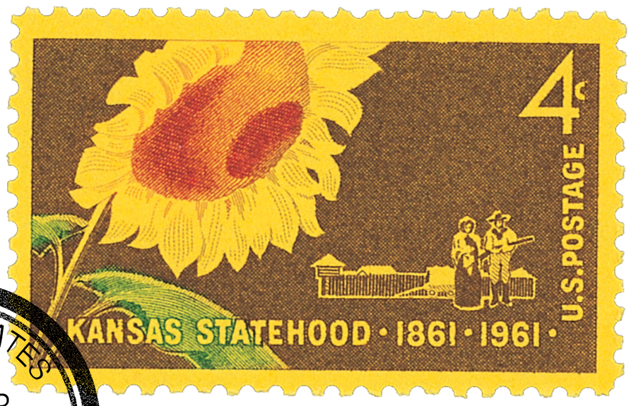 1183 - 1961 4c Kansas Statehood - Mystic Stamp Company