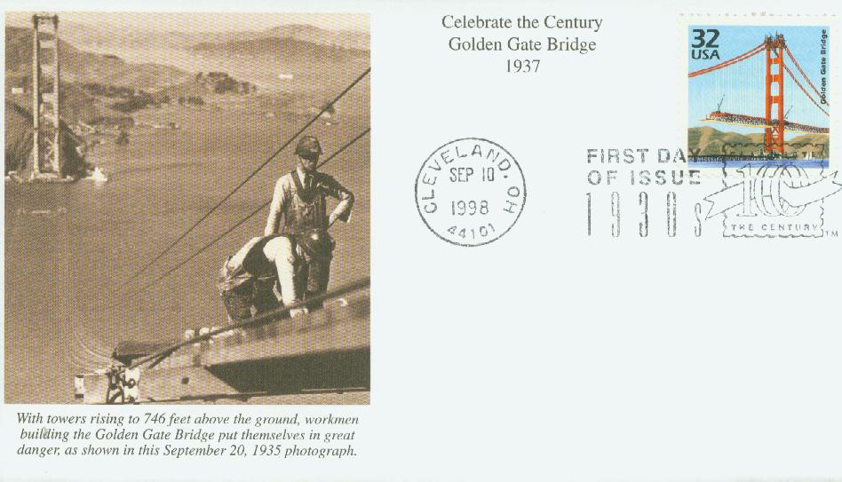 3185l - 1998 32c Celebrate the Century - 1930s: Golden Gate Bridge ...