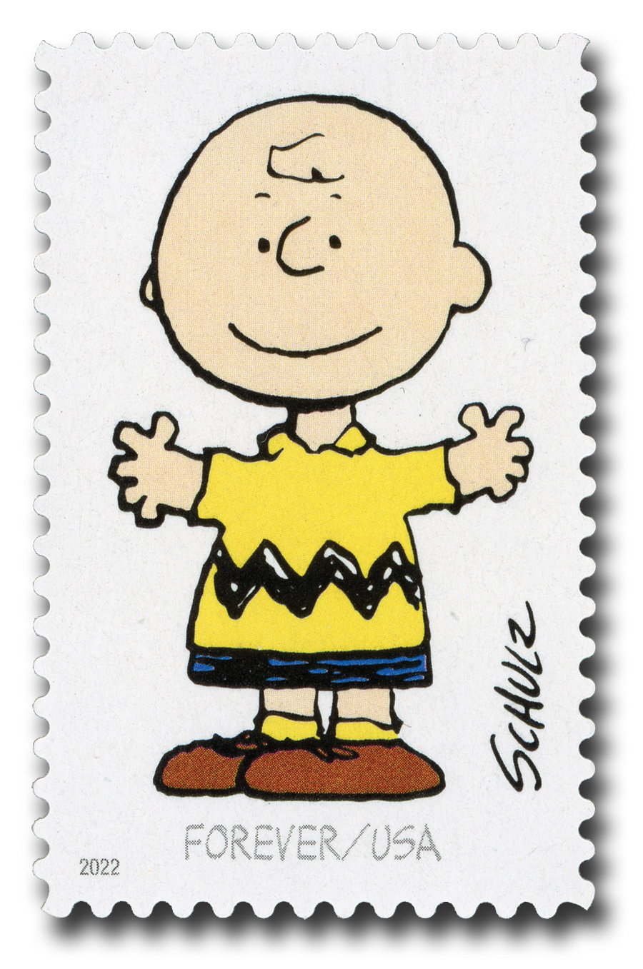 5726a - 2022 First-Class Forever Stamp - Charles Schulz: Charlie Brown ...