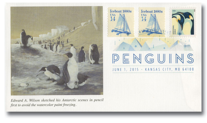 4989 - 2015 22c Penguins - Mystic Stamp Company